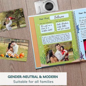 Office | Nib First Year Baby Memory Book Scrapbook Journal To Record ...